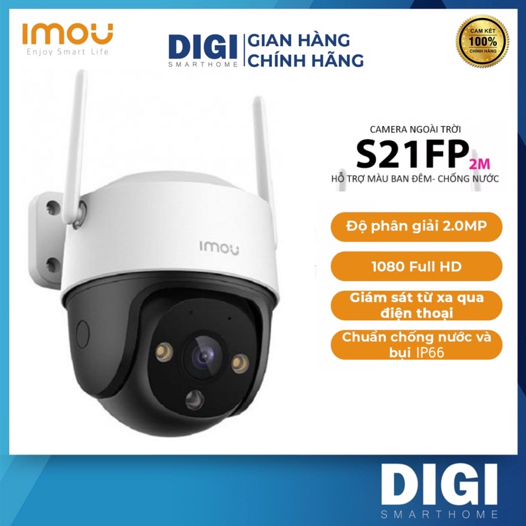 Imou S21FP 2MP 1080P Wifi Camera - Recording - Color Night Vision ...