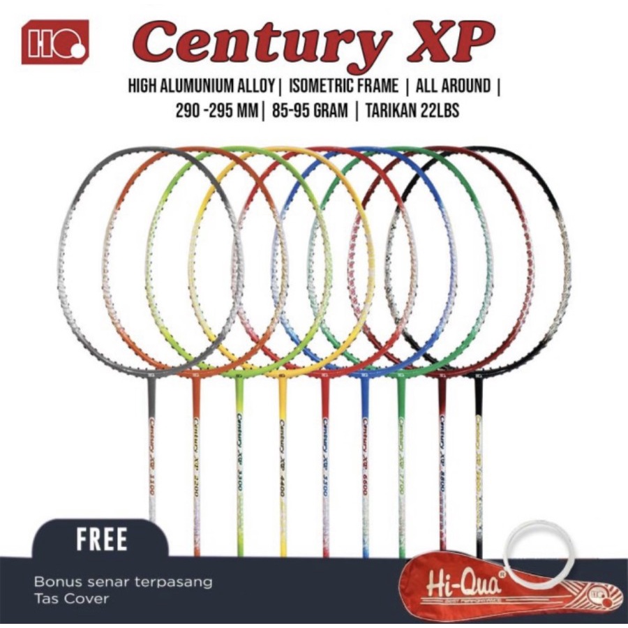 HIQUA HI-QUA CENTURY XP BATIK Badminton Racket INSTALLED 22LBS STRINGS ...
