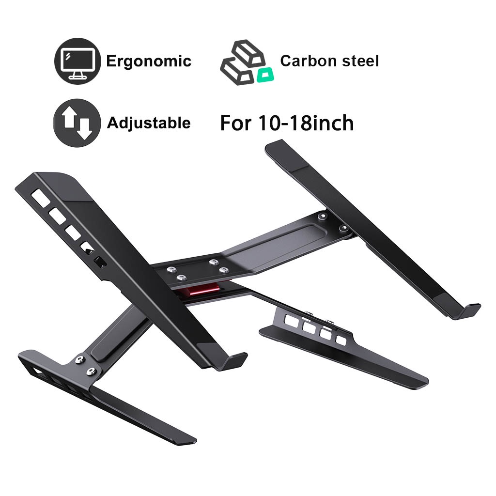 Anykool Laptop Stand Adjustable Ergonomic Design Metal Alloy Riser ...