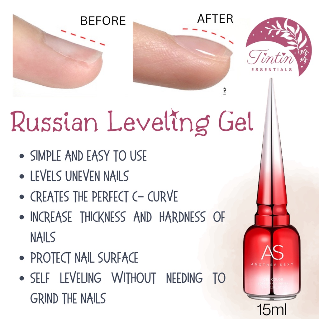 [COD] Russian Leveling Gel for Uneven Nails Builder C-Curve AS Another ...