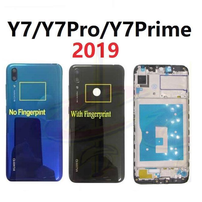 Back cover Housing middle frame For Huawei Y7 prime Pro 2019 Front ...