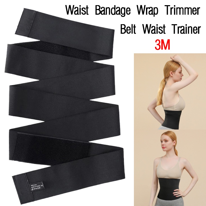 3m eters Invisible Tummy Wrap Body Shaper Abdomen Waist Trainer Tape ...
