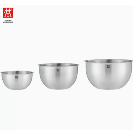 Zwilling Stainless Steel Homemade Food Dish Salad Bowl Mixing Bowls ...