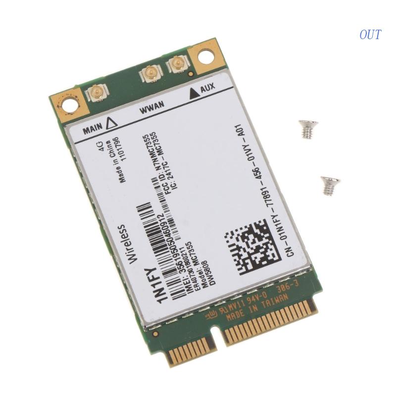 OUT MC7355 PCIe LTE / HSPA + GPS 100Mbps Card 1N1FY DW5808 4G Module ...