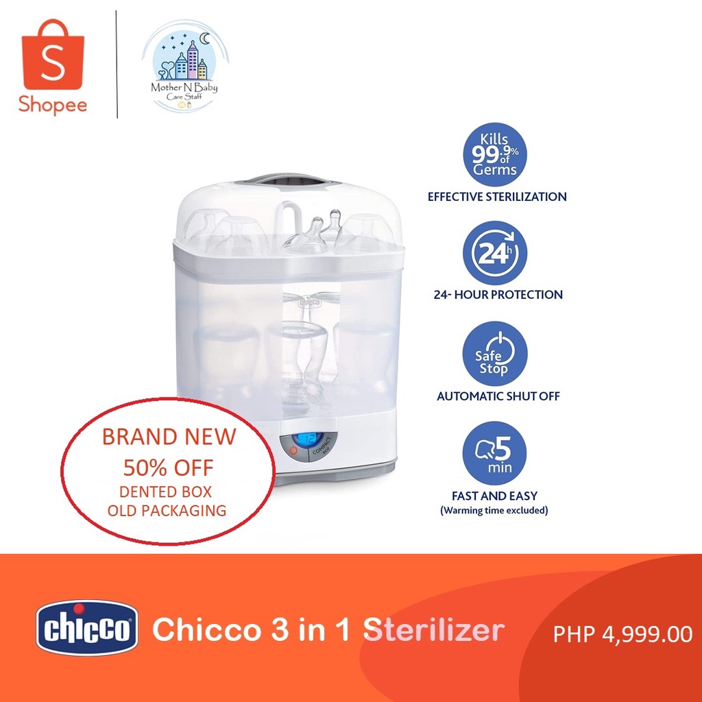 Chicco 3 in 1 Electric Sterilizer Brand New (Dented Box/Old Packaging ...