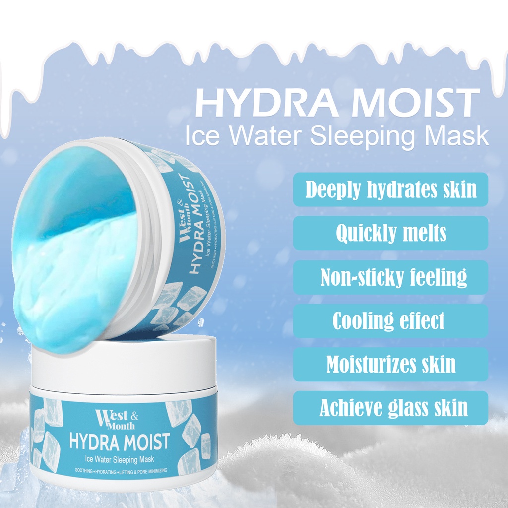 West&Month Hydra Moist Ice Water Sleeping Mask 100ml Moisturizer For ...