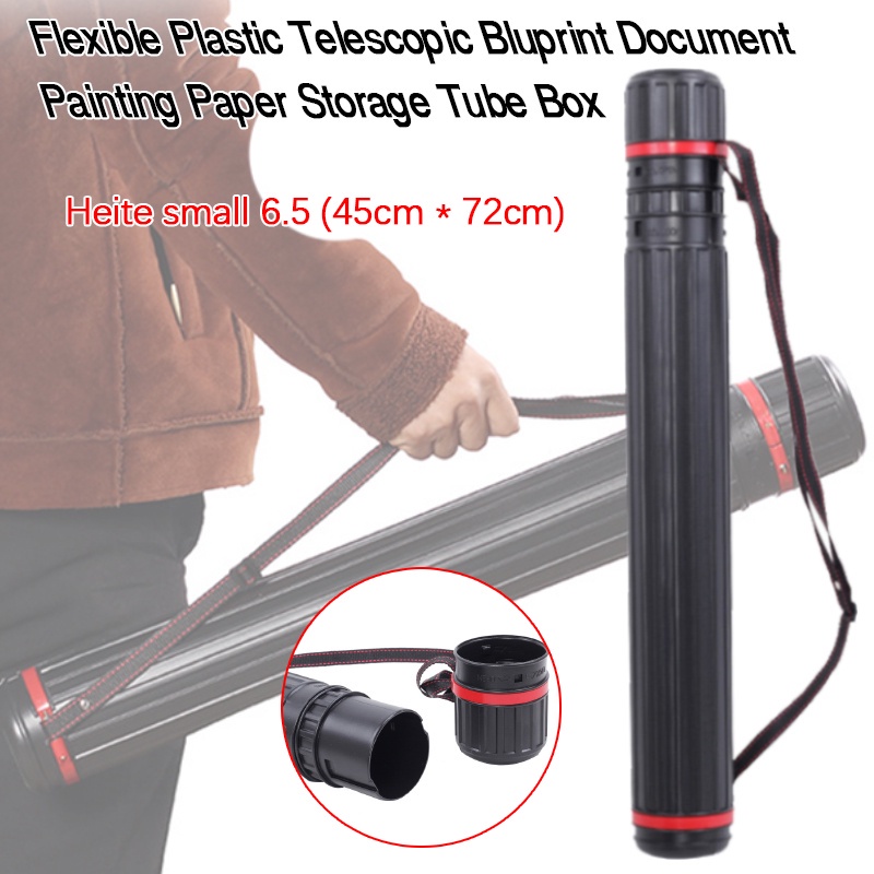 Flexible Plastic Telescopic Bluprint Document Painting Paper Storage ...