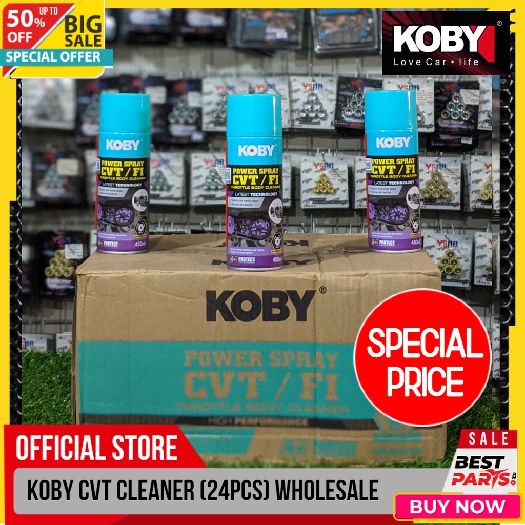 KOBY CVT CLEANER Power Spray CVT / FI Throttle Body Degreaser 450ml ...