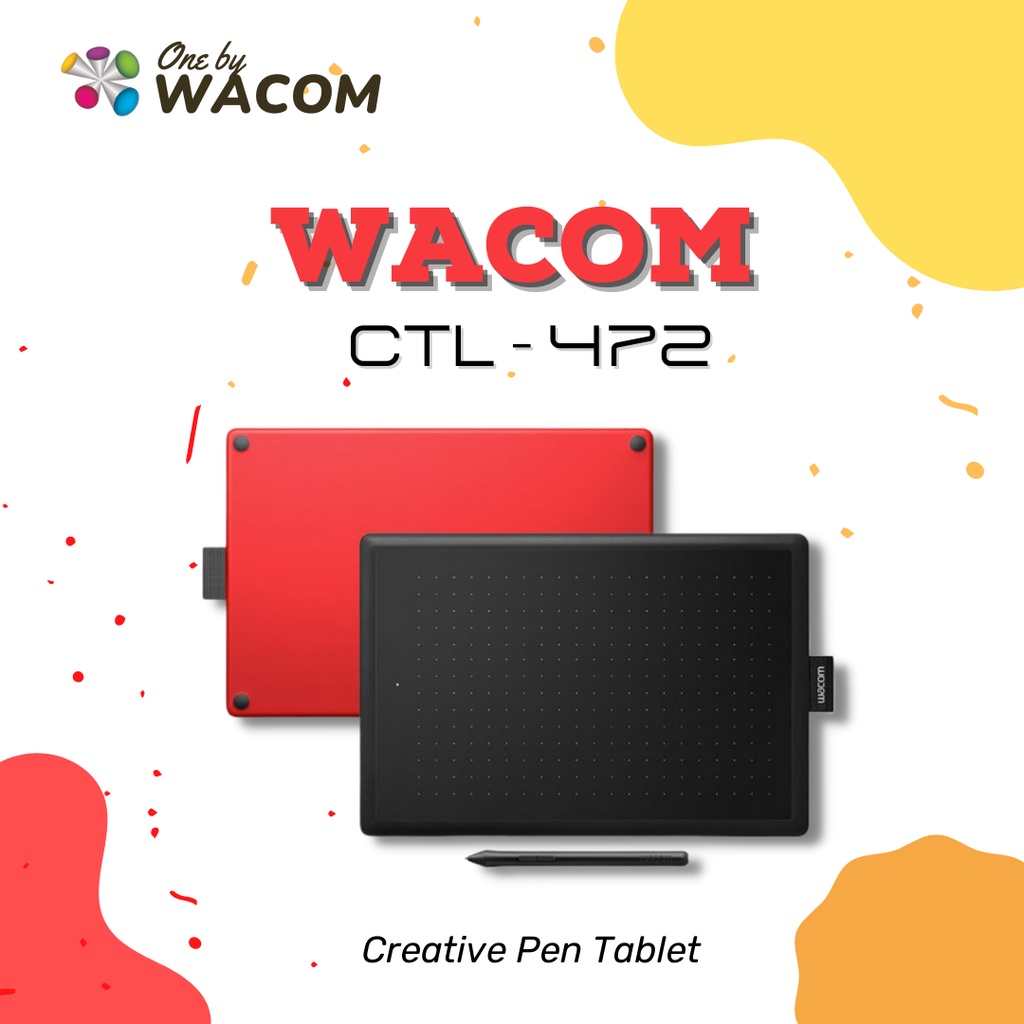 Wacom One Small Ctl472 Pen Tablet Redwood -Drawing Tablet | Shopee ...