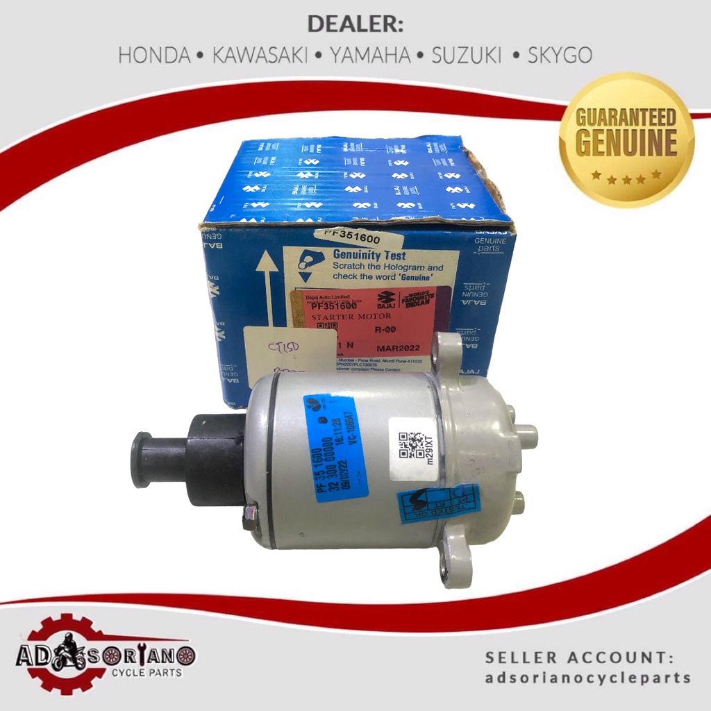 KAWASAKI CT150 BOXER STARTER MOTOR PF351600 | Shopee Philippines