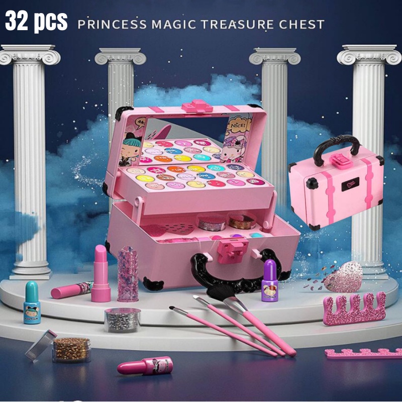 KIDS MAKE UP SET for your little girls Non-toxic Makeup Set Box for ...