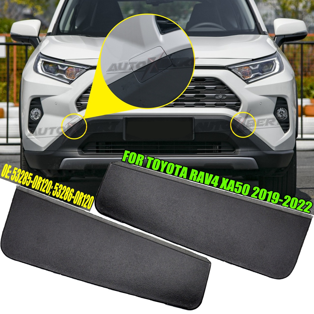 2pcs Left Right Tow Hook Cover Eye Cap For Toyota RAV4 2019-2022 Front ...