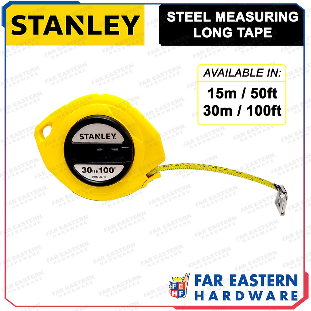 STANLEY Steel Measuring Long Tape 15m | 30m STHT | Shopee Philippines