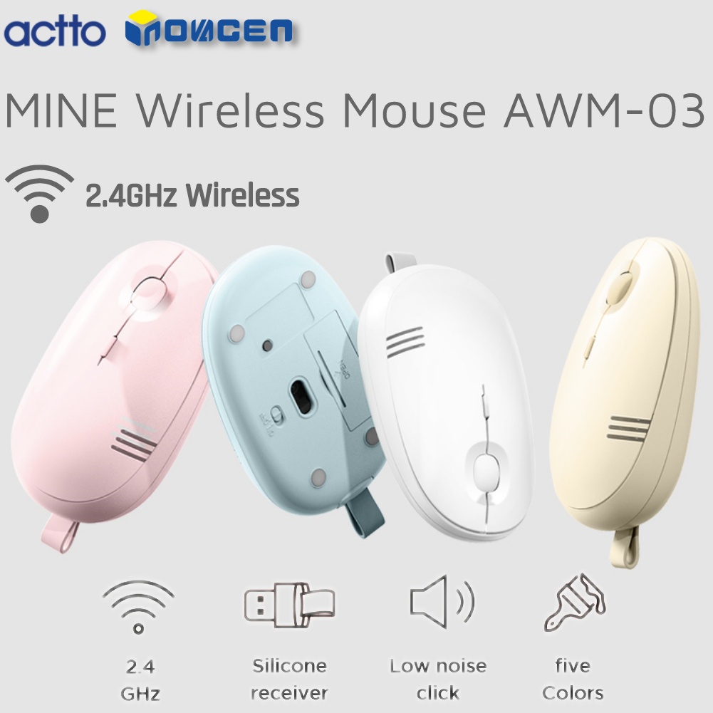 INOVAGEN Actto Wireless Optical Mouse Awm-03 Intuitive Led Design 2 ...