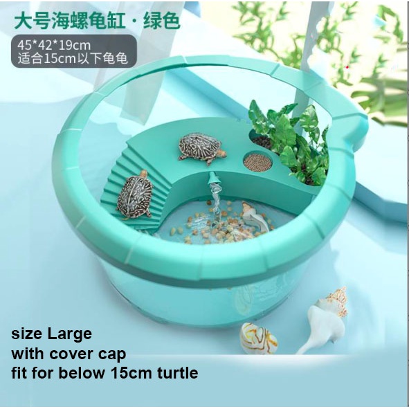 Reptile tortoise vivarium cylinder style aquarium feeding pot sturdy ...