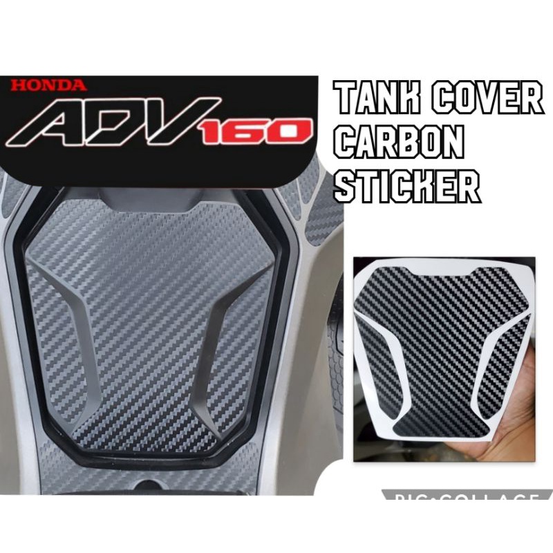 honda adv 160 tank cover carbon sticker | Shopee Philippines