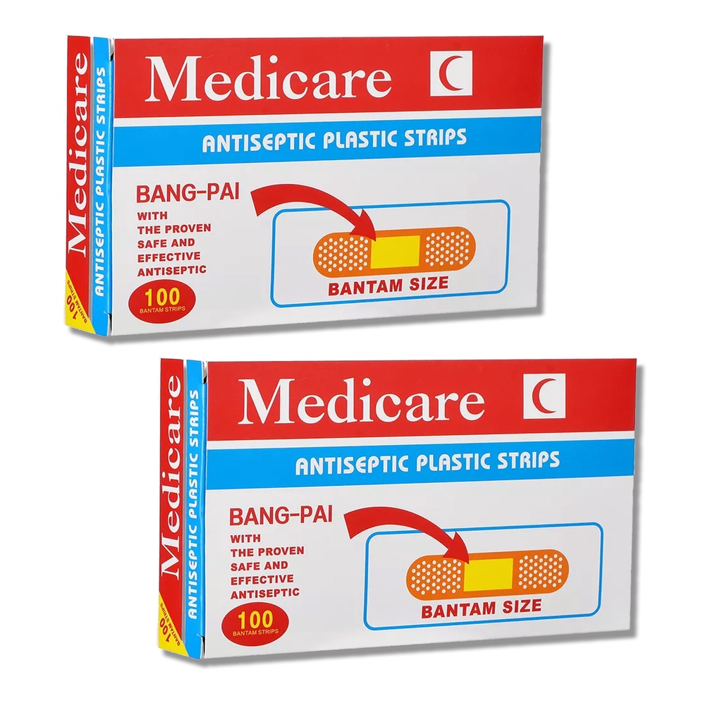 Medicare Antiseptic Plastic Strips First-Aid Band Aid Bandage | Shopee ...