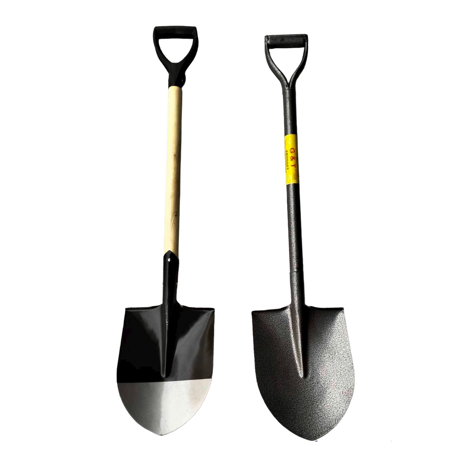 SHOVEL PALA ROUND POINT WOOD or ALL STEEL (SOLD PER PIECE) | Shopee ...