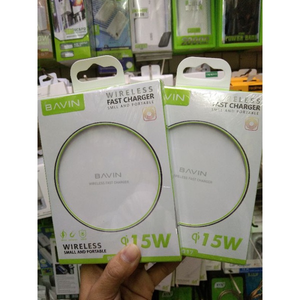Bavin Pc017 Portable Wireless fast Charger 15W | Shopee Philippines