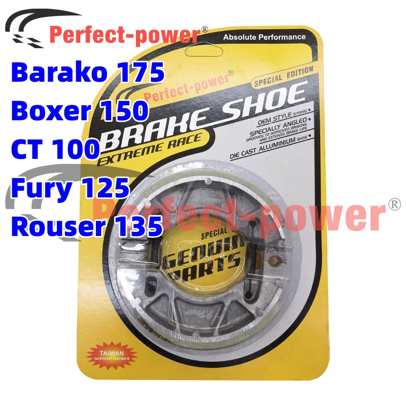Perfect Power Brake Shoe Kawasaki Boxer 150 Barako 175 CT100 Fury 125 ...