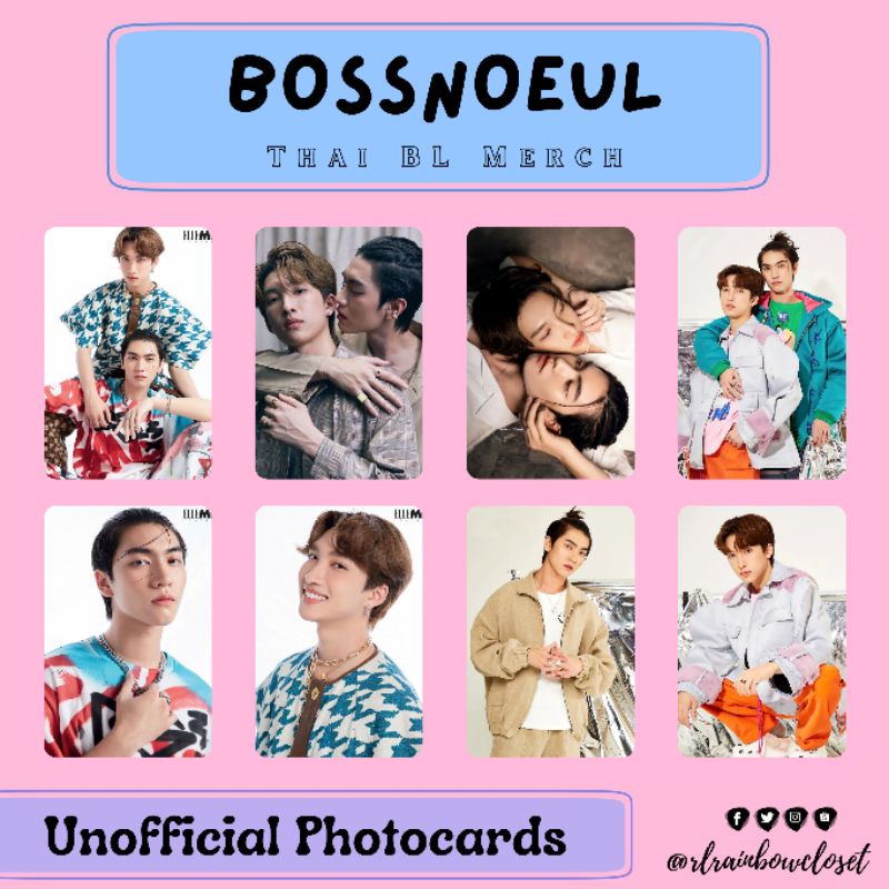 Thai BL BossNoeul Photocards Boss Chaikamon Noeul Nuttarat | Shopee Philippines