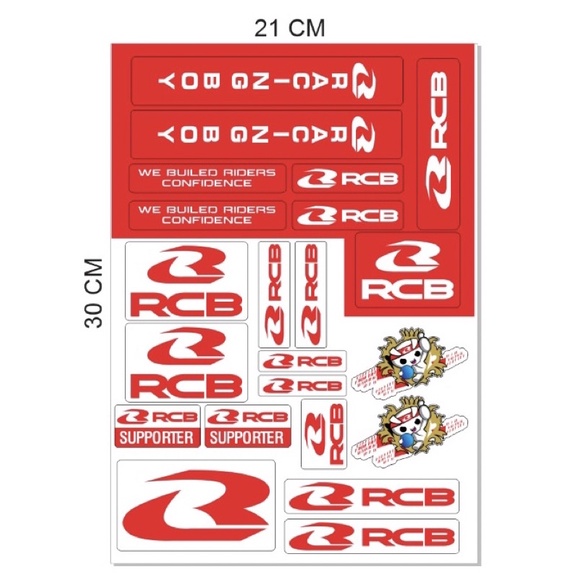 Rcb RACING BOY LOGO CUTTING Sticker | Shopee Philippines
