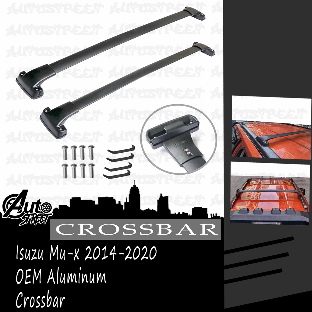 Isuzu Mu-x / Mux 2014-2020 OEM Heavy Duty Aluminum Crossbar(Black)for ...
