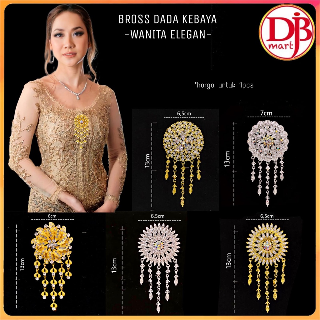 Kebaya Brooch/New Flea Brooch/Premium Bridal Kebaya Chest Brooch ...