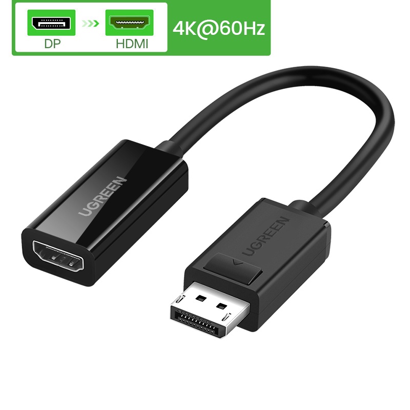 UGREEN 4K Displayport DP to HDMI Adapter 1080P Display Port Cable ...