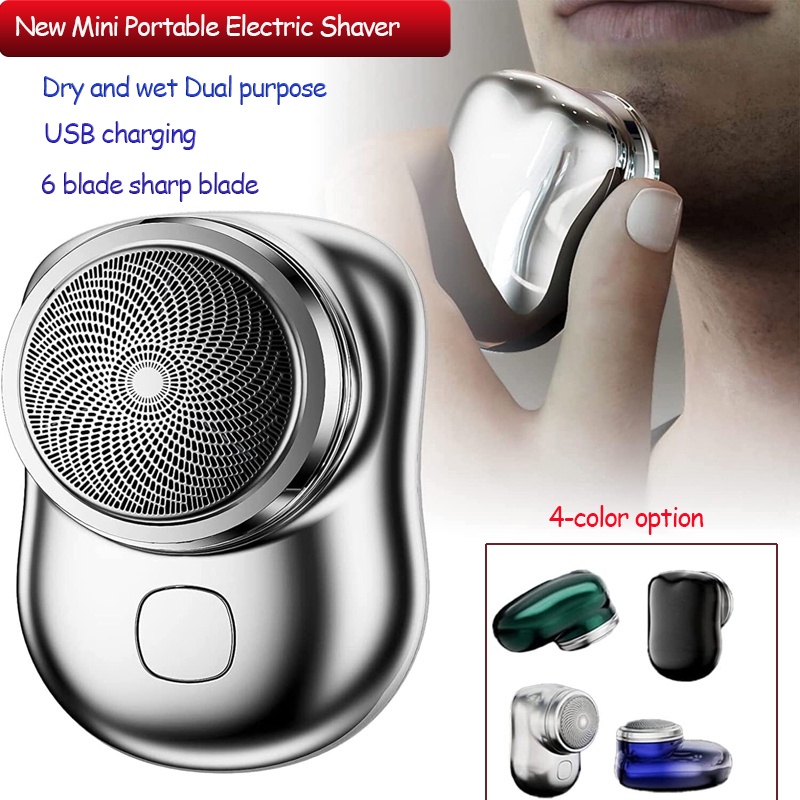 New Mini-shave Portable Electric Shaver, Usb chargeable Wet and Dry ...