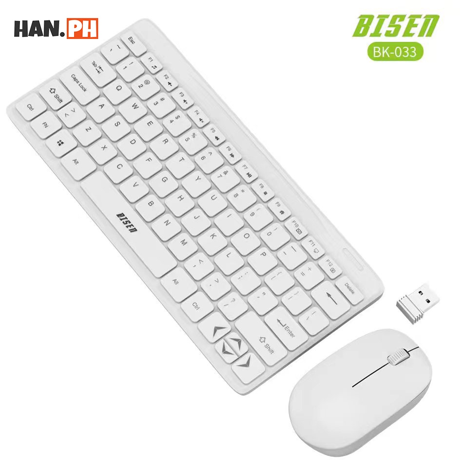 Bisen BK033 Wireless Keyboard 2.4GHz Bluetooth With Mouse Set With USB ...