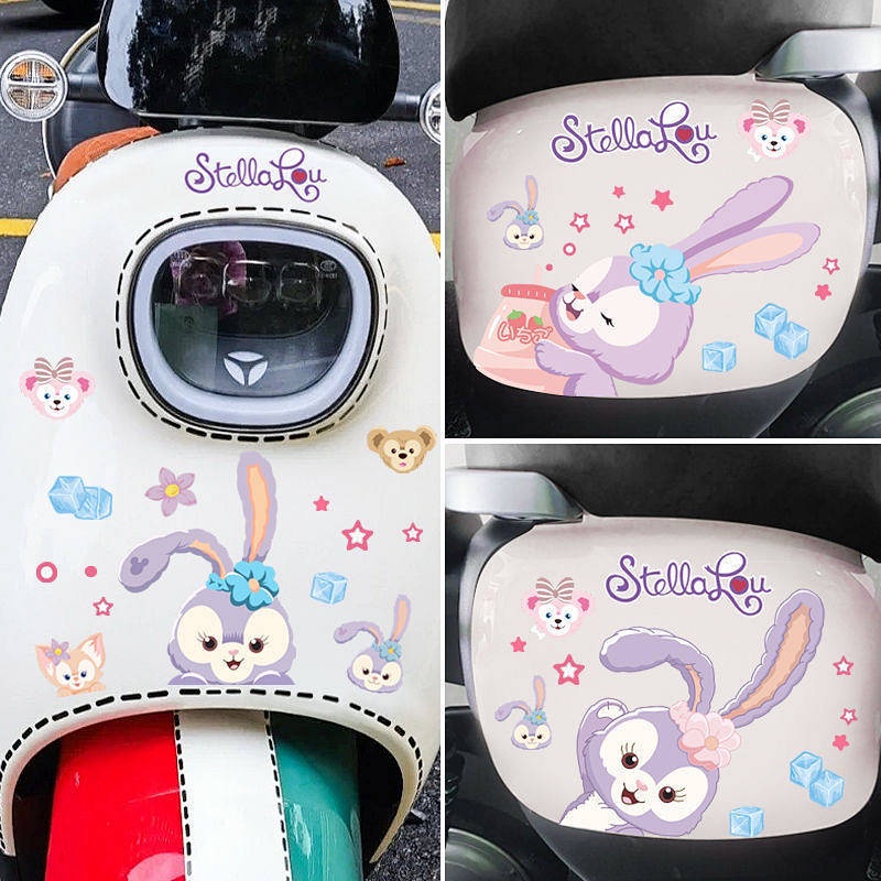 Motorcycle Stickers StellaLou Decorative Body Helmet Stickers Cartoon ...