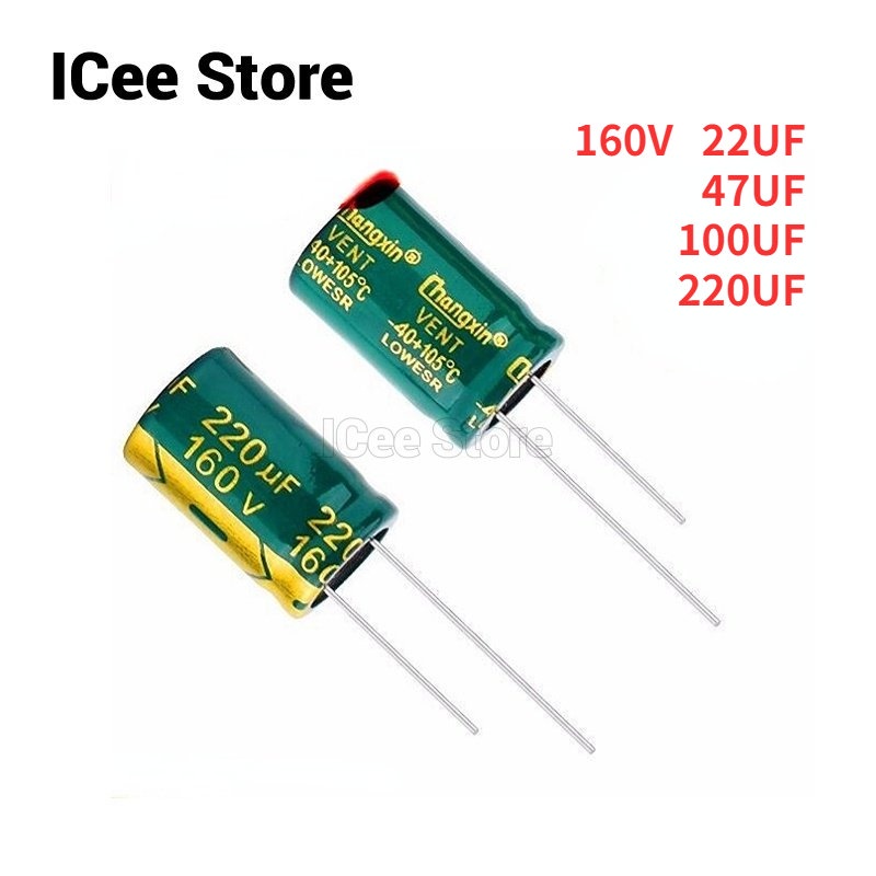 10Pcs/5Pcs Aluminum Electrolytic Capacitor 160V High Frequency Low ESR 160V 22UF 47UF 100UF ...
