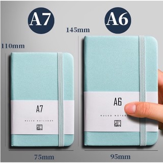A6/A7 Notebook Diary Bookkeeping Book Mini Notebook Portable School ...