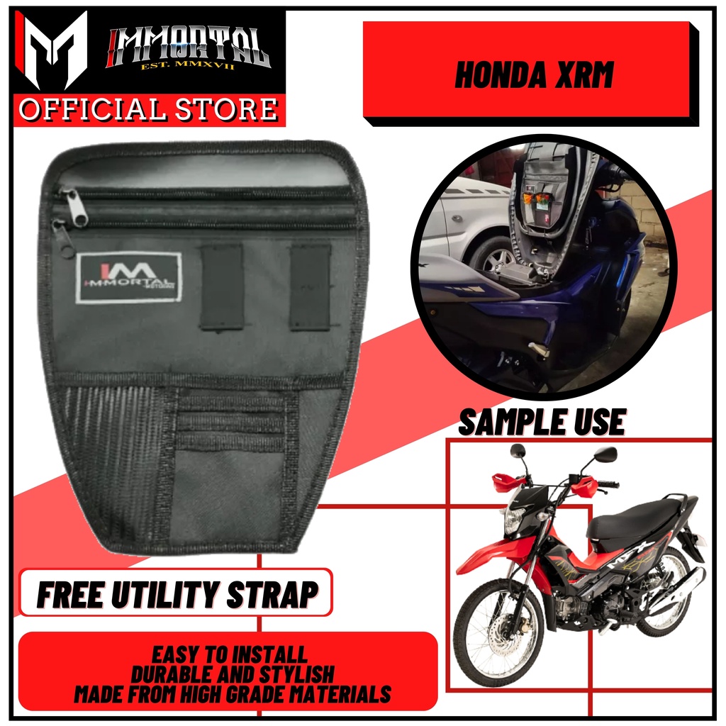 Underseat Organizer for Honda XRM by Immortal Motobag | with free ...