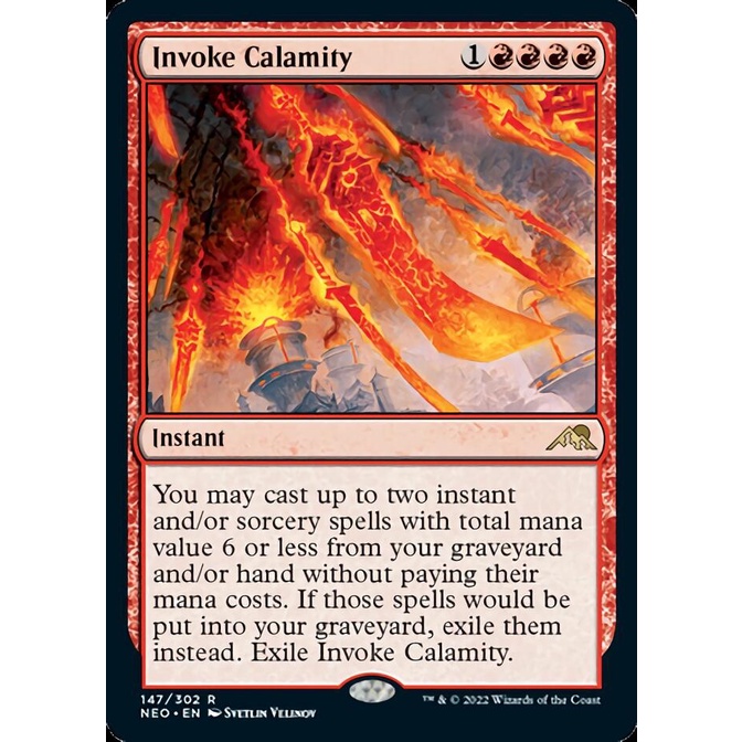 Magic the Gathering Invoke Calamity Kamigawa Neon Dynasty | Shopee ...