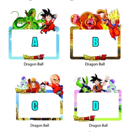 CARTOON ROAD TAX STICKER - DRAGON BALL Z | Shopee Philippines