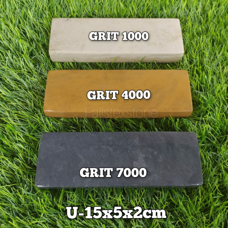 Genuine natural sharpening stone 1 package contains 3 sharpening stones ...