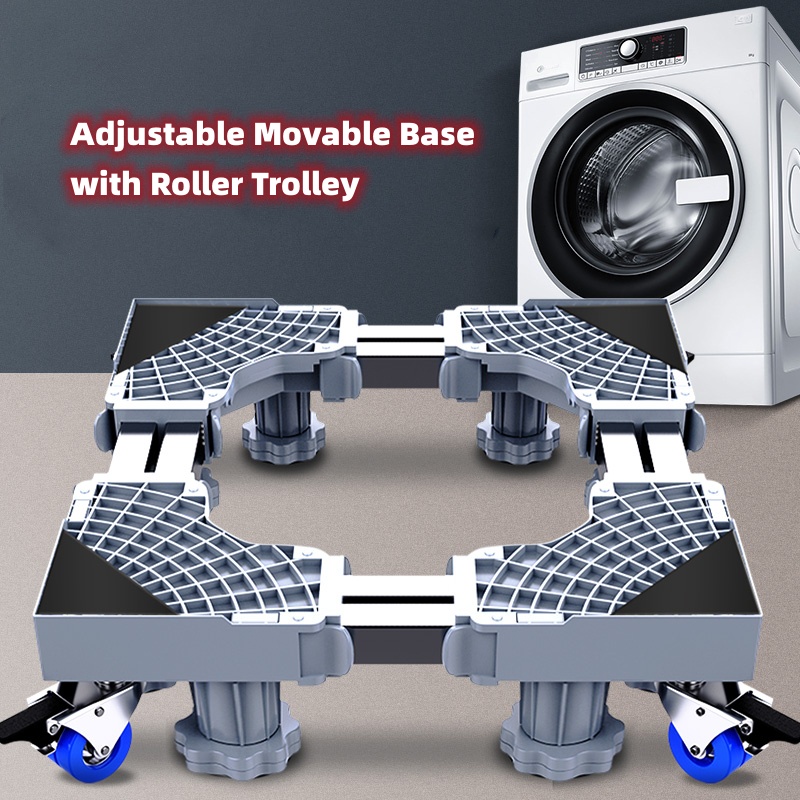 Washing Machine Stand Adjustable Wheel Base Fridge Stand Refrigerator ...