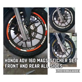 honda adv 160 mags sticker reflective front and rear all sides set ...