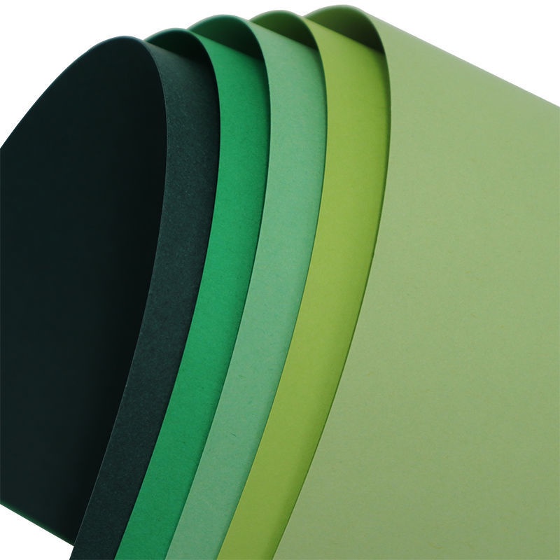4 K8K/Open Green Series Cardboard Pearl Color 230-250g G Gradient Green ...