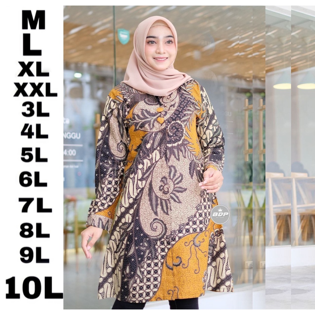 KEMEJA Newest BATIK TUNICS AND BATIK SHIRT JUMBO SIZES 5L 6L 7L 8L 9L 10L SERVICE UNIFORMS ...