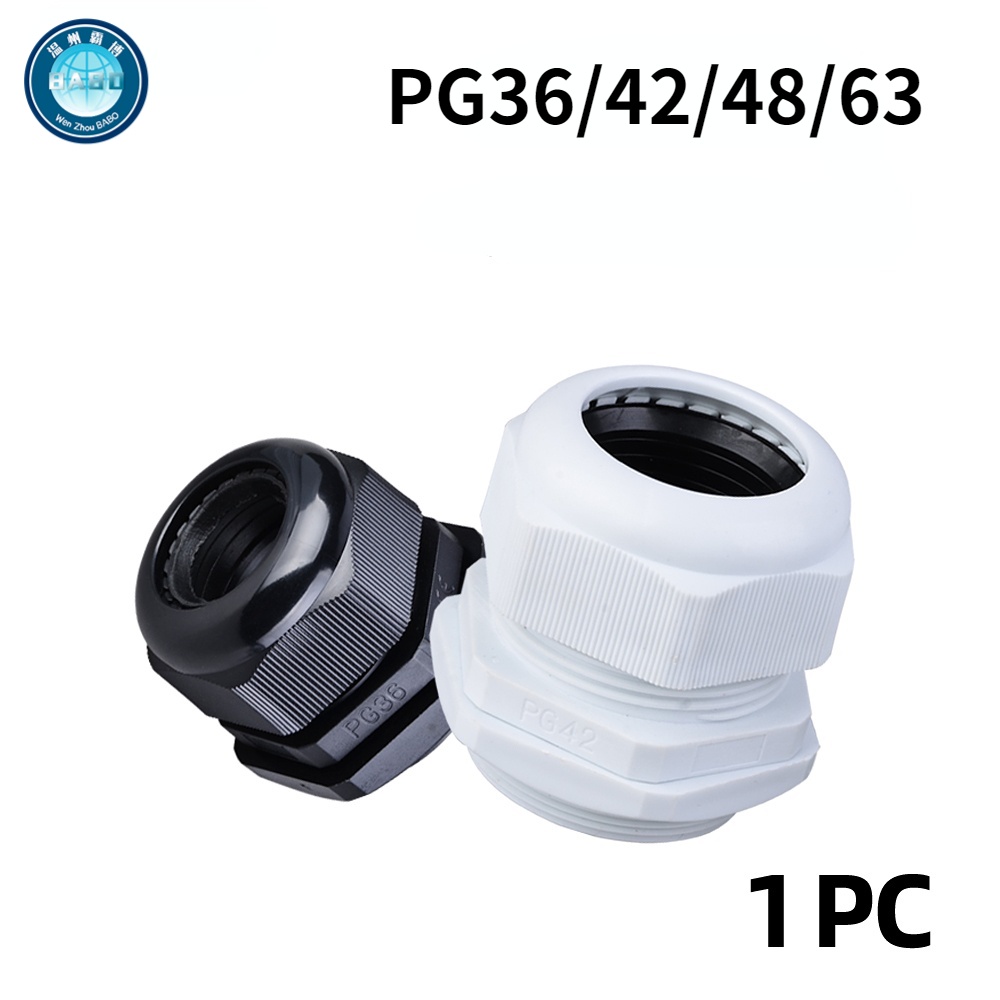 1pc Nylon Cable Gland Waterproof Connector PG36 PG42 PG63 Entry Fixed ...