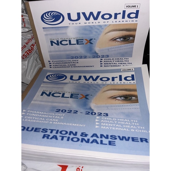 Nclex Uworld Notes 2019 or 2023-2022-2021 Q&a colored/ q&a 2019 Bnw ...