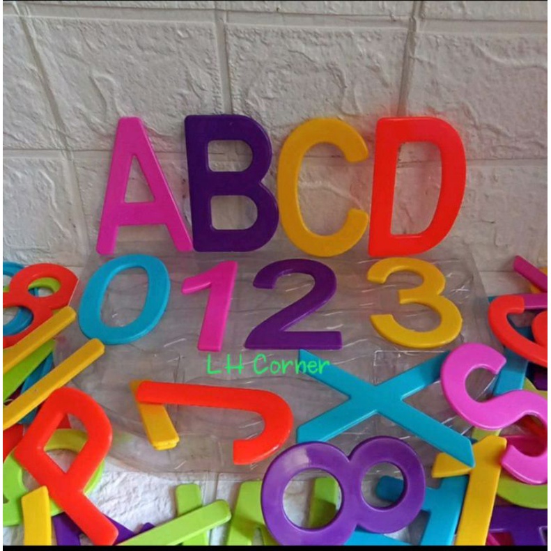 JUMBO ALPHABET and NUMBERS for KIDS - COLORFUL and HARD PLASTIC - Non ...