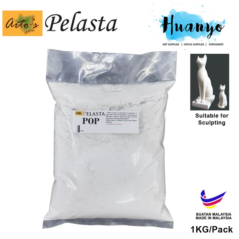 Pelasta POP Plaster of Paris / Gypsum plaster Sculpture Modeling Art ...