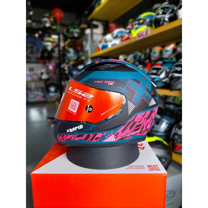 LS2 HELMET FF353 RAPID GRAPHICS SINGLE VISOR | Shopee Philippines