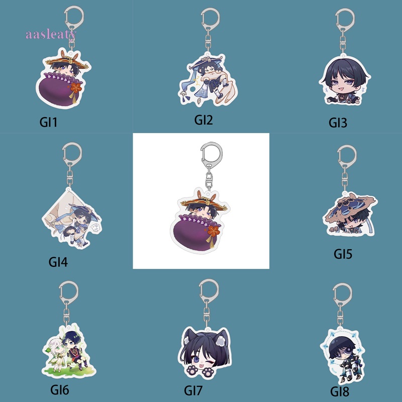 Aasleaty Cute Genshin Impact Game Character Acrylic Keychain Sayu ...