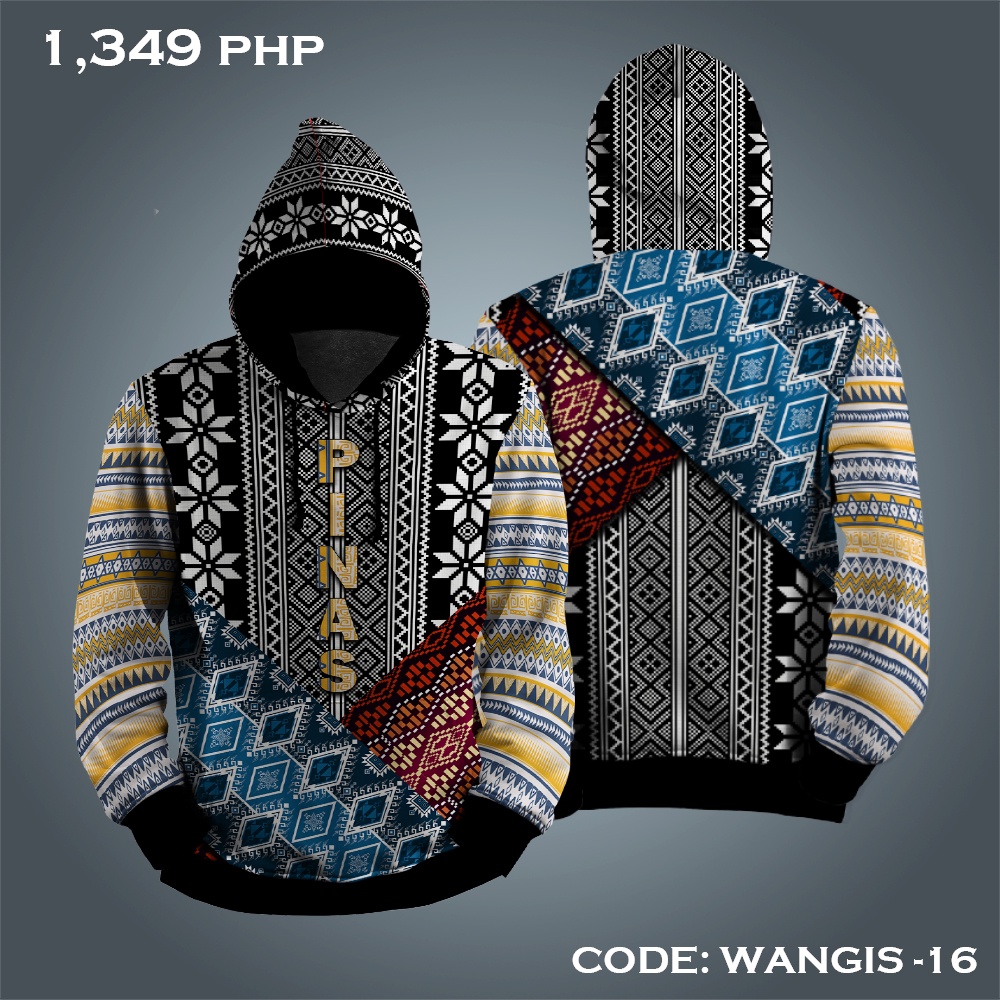 Philippine Ethnic Tribal Inspired Hoodie Tatak Pinoy Hoodie Long Sleeve ...