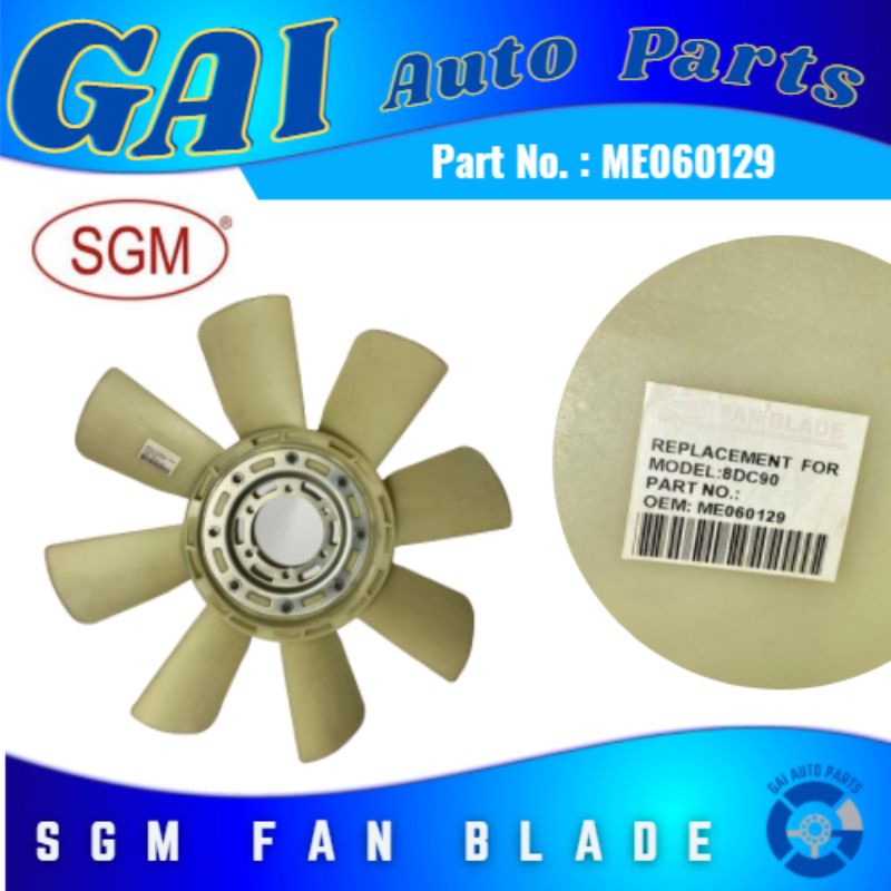 SGM Radiator Fan Blade for SFB-129 MITSUBISHI 8DC90 (ME060129) | Shopee ...